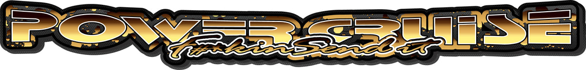 Powercruise F**N SEND IT Windscreen Banner - Paint Splat [1M LONG ...